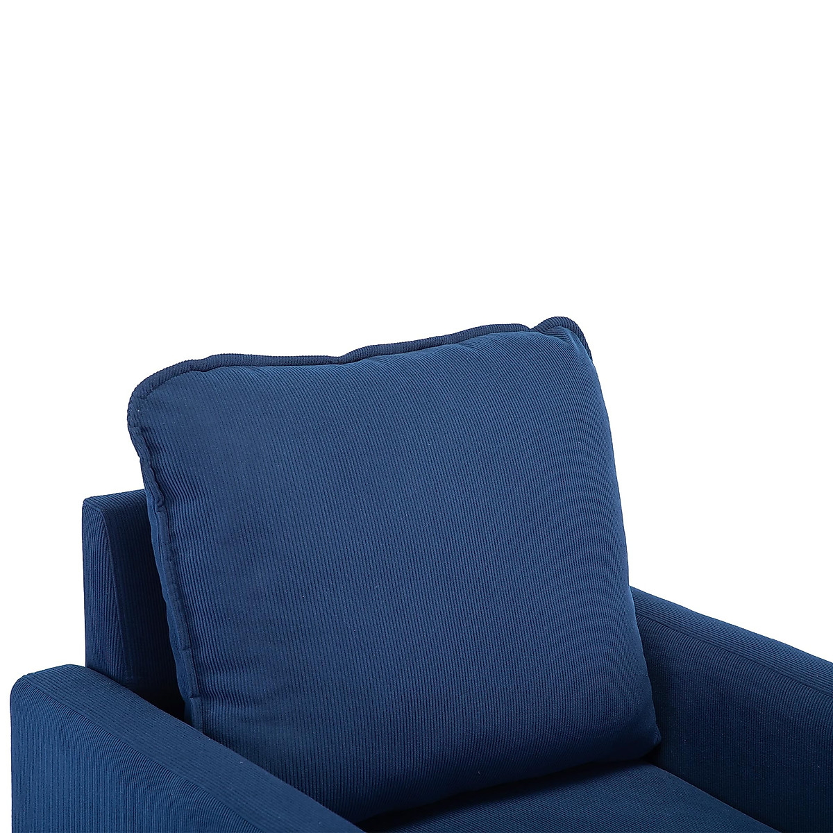 HomSof Swivel Barrel Chair, 360 Degree Modern Lounge Chair, Navy Velvet Accent Armchair for Living Room