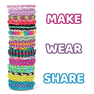 Rainbow Loom® MEGA Combo Set, Features 7000+ Colorful Rubber Bands, 2 Step-by-Step Bracelet Instructions, Organizer Case, Great Gift for Kids 7+ to Promote Fine Motor Skills (Packaging May Vary)