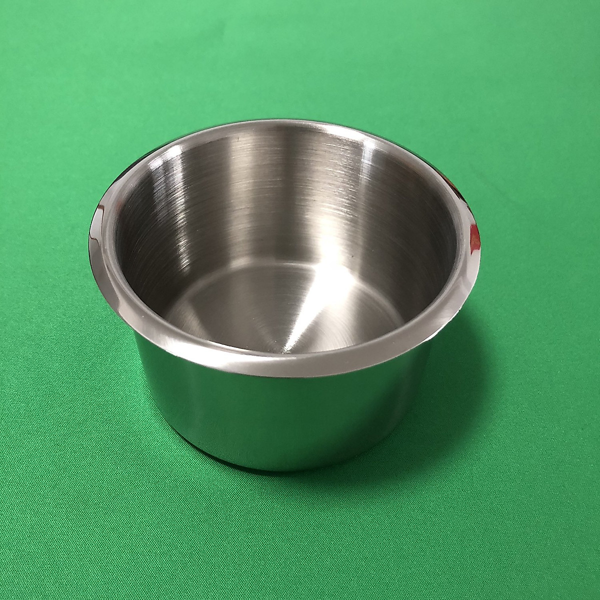 Game Table Cup Holder Insert - Stainless Steel Jumbo Drop-in Drink Cup Holder, Poker Table Cup Holders for Casino Table, Game Table, Sofa, Boats, Bench, Work Desk, RV Cars & Trucks