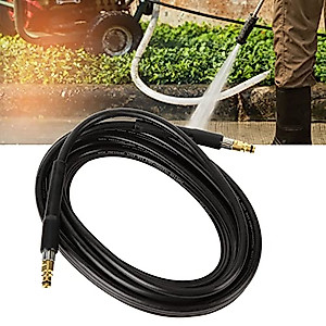 High Pressure Washing Hose, Drain Hose No Leakage Easy Installation Standard Interface 10 Meters for Electric or Pneumatic er