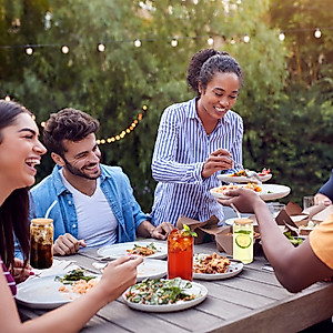 Moretoes Smoothie Cup 6pcs 16oz, Glass Cups with Lids and Straws, Drinking Glasses Set, Cute Tumbler Cup