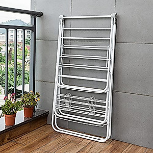 Foldable Clothes Airer, Large 2 Layer Drying Rack Clothes Drier, Portable Adjustable Clothes Horses Suitable for Indoor Shirts Pants Towels Shoes and Quilts