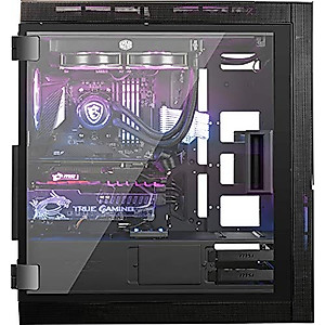 MSI MPG SEKIRA 500X Full Tower Gaming Computer Case (Black, 3X 200mm ARGB + 1x 200mm + 1x120mm ARGB Fans, 8 Channel ARGB Hub, USB Type-C, Tempered Glass, MSI Center, E-ATX, ATX, mATX, Mini-ITX)