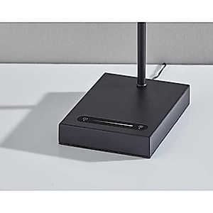 Adesso 4262-01 Lucas LED Desk Lamp with Smart Switch, 21.75 in, 6W Integrated LED, Black w/Antique Brass, 1 Table Lamp