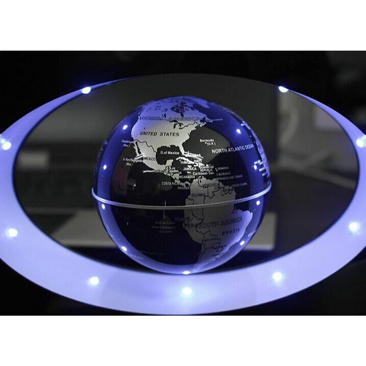 FUZADEL Magnetic Levitation Floating Globe Levitating Globes Floating Desk Levitation Floating World Globe Magnetic World Map LED Night Light Globe Magnetic Levitation Globe Lamp (Valentines Gift)