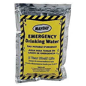 Emergency Drinking Water, 4.225 oz, PK100