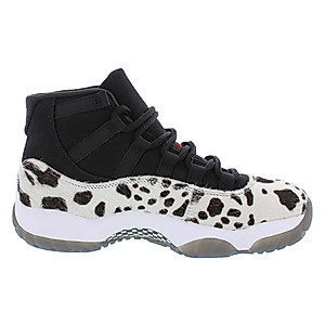 Jordan Air 11 Retro Womens Shoes Size 5.5, Color: Black/Gym Red/Sail/White