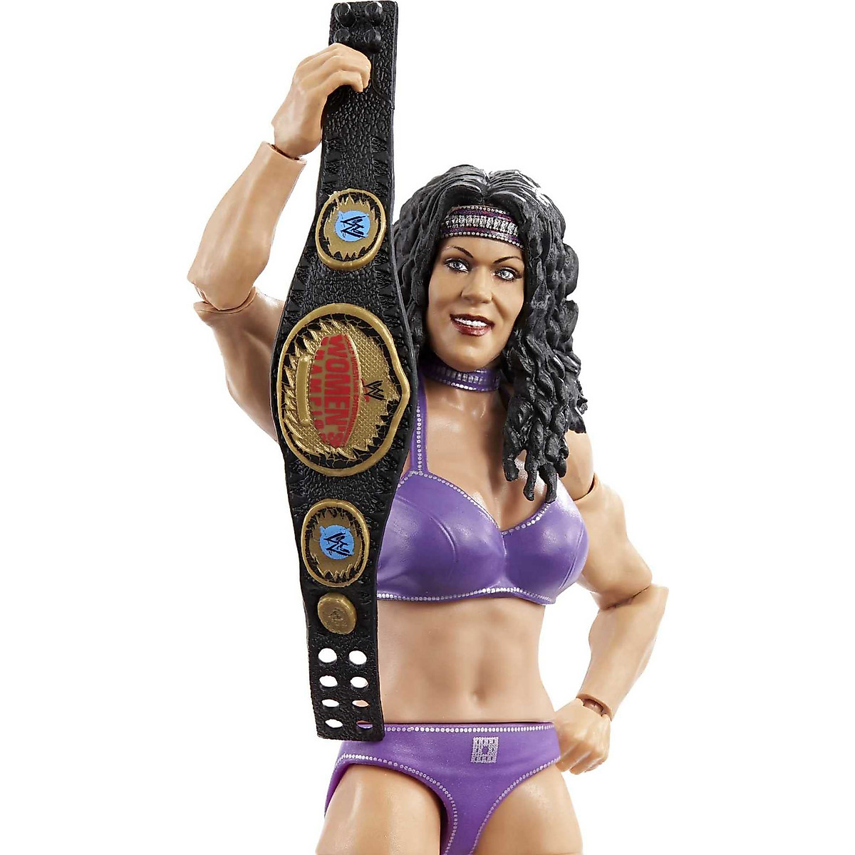 WWE Wrestlemania 37 Elite Collection Chyna Action Figure with Women’s Championship and Paul Ellering and Rocco BuildAFigure Pieces6 in Posable Collectible Gift for WWE Fans Ages 8 Years Old and Up