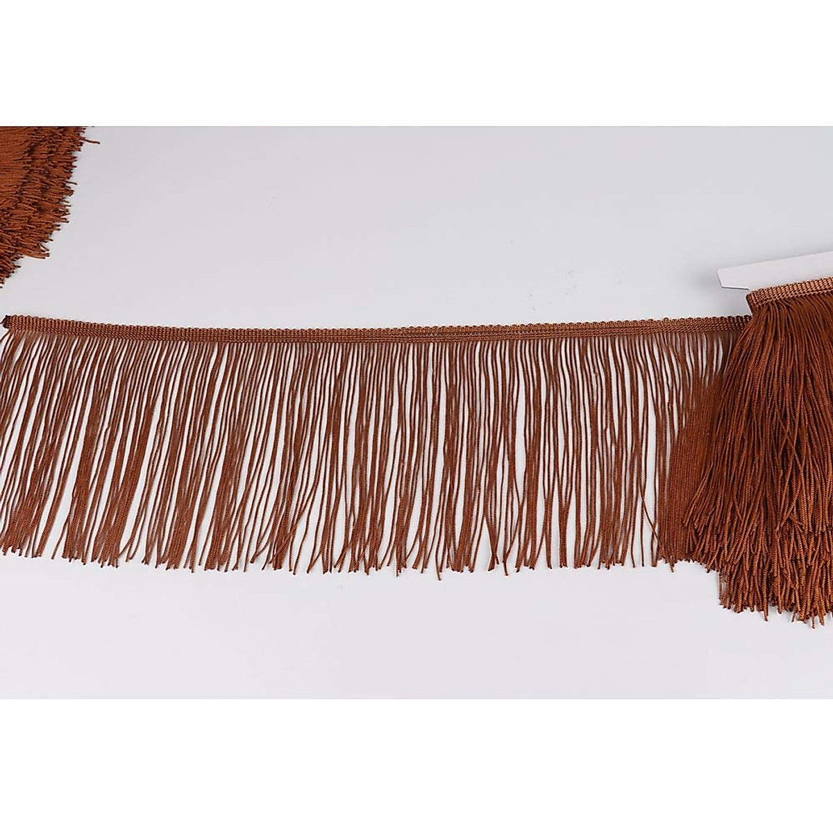 Heartwish268 Fringe Trim Lace Polyerter Fibre Tassel 6inch Wide 10 Yards Long for Clothes Accessories Latin Wedding Dress DIY Lamp Shade Decoration Coffee