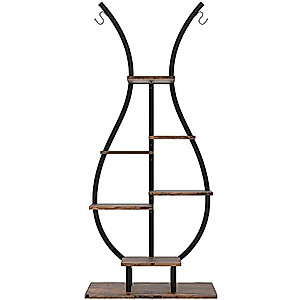 GDLF Plant Stand Indoor Tall Plant Shelf Metal Tiered Hanging Shelf, 59"