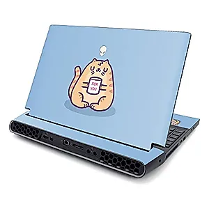 MightySkins Skin for Alienware AREA-51M R2 (2020) - Abstract Black | Protective, Durable, and Unique Vinyl Decal wrap Cover | Easy to Apply, Remove, and Change Styles | Made in The USA