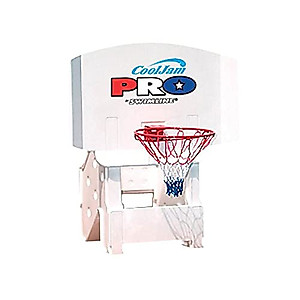 Swimline Super Wide Inground Swimming Pool Basketball Hoop & Volleyball Net