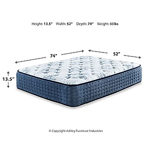 Signature Design by Ashley Mt Dana 15 Inch Firm Hybrid Mattress, CertiPUR-US Certified Foam, Full