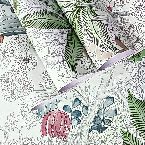 Erfoni Floral Wallpaper Peel and Stick Wallpaper Floral Contact Paper 17.7inch x 118.1inch Vintage Flower Wallpaper Peel and Stick Leaf Self Adhesive Removable Wall Paper Bathroom Cabinets Vinyl