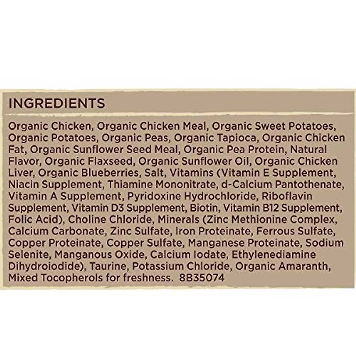 Castor and Pollux ORGANIX Grain Free Dog Food, Chicken and Sweet Potato Organic Dog Food Recipe - 4 lb. Bag