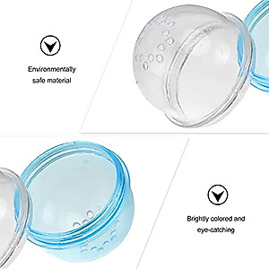 4Pcs Hamster Tube Accessories, Hamster Tube Hamster Tunnel Caps Pet External Cage Plugs Small Animal Hutch Guinea Pig Toy for Chinchilla Squirrel Hamster, Random Color