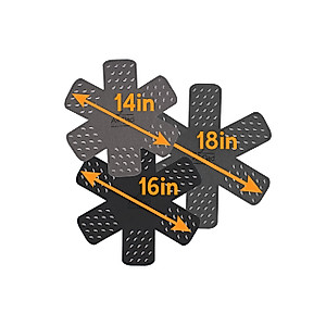 3-Piece Set Cookware Protectors and All-Clad Premium Ribbed Textured Silicone Grip Cookware Set | Pot and Pan Protectors and Handle Grips