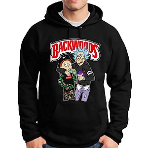 Eleven Design Backwoods 'R and M' Hoodie - Unisex Hoodie (Black, Small)