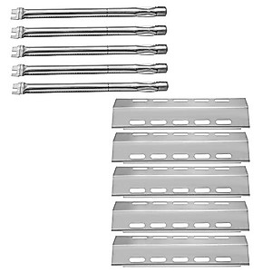 Hisencn Repair Kit for Ducane 5 Burner 30500701, 30500097, 30557401, 30557801, 30557501,30558501, 30400043, 30400042, Replacement Parts Burners Tube, Heat Tent Plate Shield, Burner Cover