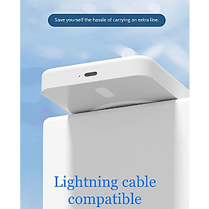 Magnetic Portable Charger Compatible with iPhone Lighting Cable to Charge, no Extra Cable Needed MagSafe Battery Pack, 5000mAh Magnetic Charging Power Bank, Fast Wireless Charge