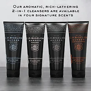 C.O. Bigelow Elixir Black Pepper No. 1609 Bourbon & Sandalwood Moisturizing Shampoo and Body Wash for Men, 8 fl oz