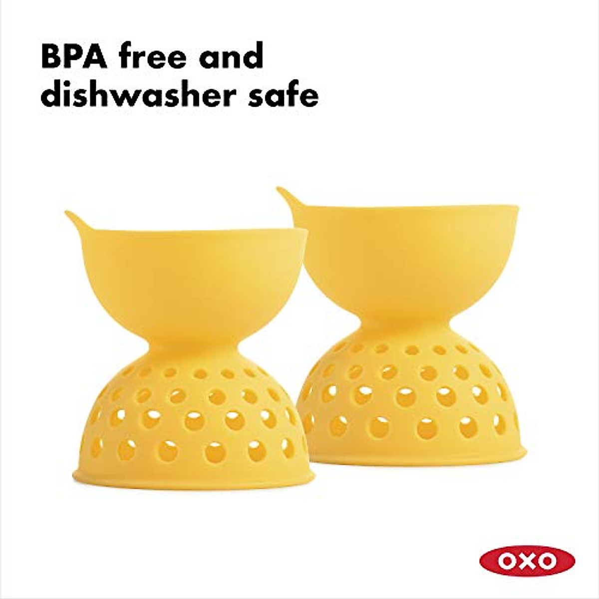 OXO Good Grips Silicone Egg Poachers (Set of 2),Yellow