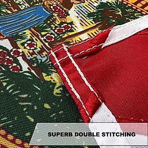 AZCOVER Florida Flag 12x18, Embroidered State Flag for Boat with 2 Brass Grommets