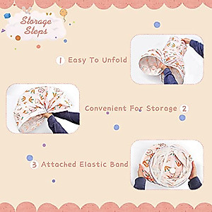 YUEPET Bunny Tunnels 3 Way Play Tubes Collapsible Rabbits Toys Small Animal Hideout for Rabbits Bunny Guinea Pigs Chinchilla Sugar Glider