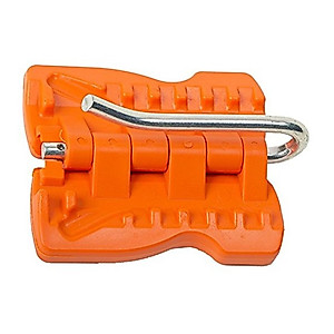 The Original Fat Ivan Fold Up Doorstop Wedge with Magnet Orange (Pack of 2)