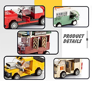 Uvini Building Block Pull Back Car for Kids, Vehicles Bricks, Car Models Building Sets, Best Gift Building Blocks Car Sets for Kids 6+ on Build and Play Game Party Favors, 803 Pieces