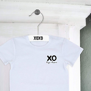 Stephan Baby Wooden Nursery Hangers, XOXO, Pack of 3