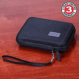 USA GEAR Multimeter Case with Hard Shell Exterior and Wrist Strap - Compatible with Innova 3320 Digital Multimeter, Crenova MS8233D, Klein Tools Multi Meter, and AstroAI Multimeter 2000 - Black