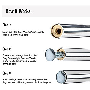 Flag Pole Weight Anchors Color Guard by DSI