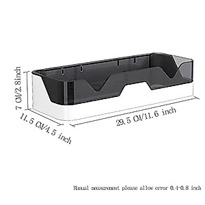 LuliKa 2-Pack Shower Caddy, Separable Shower Organizer with 4 Pieces of Adhesives,No Drilling Double Layer Shower Shelf, Used for Bathroom and Kitchen