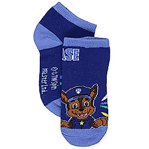 Nickelodeon Paw Patrol Toddler Boys 6 Pack Quarter Style Socks Set (Small (Sock: 4-6), Multicolor)