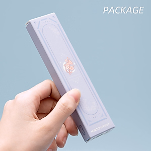 Kaco Gel Pens Cute Stationery 3 Pieces 0.5mm Fine Point, Quick Drying Pens for Journaling Aesthetic Office Supplies, 2 Black Ink and 1 Coral Ink