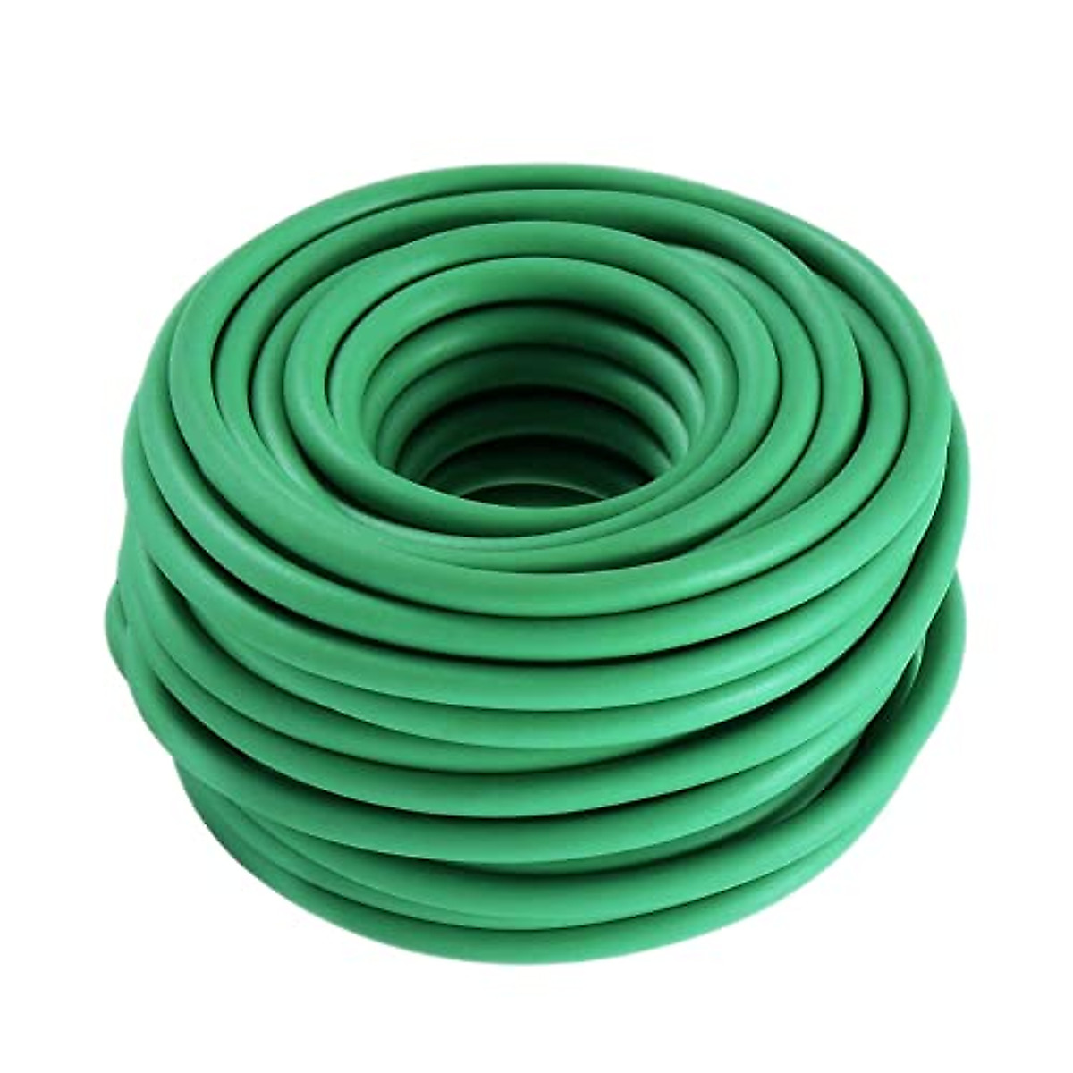 Soft Plant Ties, Garden Ties TPR Flexible Durable Heavy Duty Twist Wire for Twine Tomato Branches Vines and Tying Up Cable Wires (Green) (50 Feet / 15m) 5mm
