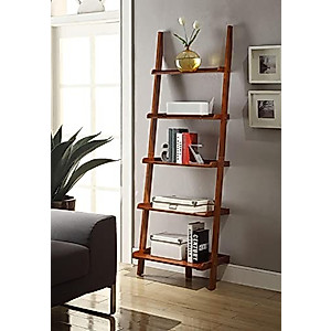 Convenience Concepts American Heritage Bookshelf Ladder, Cherry