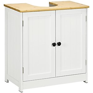 Pedestal Sink Storage Cabinet with 2 Doors and Shelf Bathroom Sink Cabinet Under Sink Cabinet Bathroom Vanity Cabinet Space Saver Organizer for Home