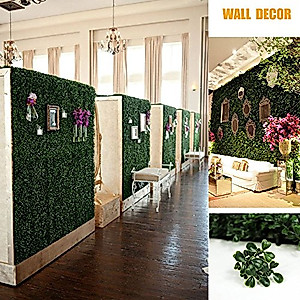 DearHouse 8 Pieces 20"x 20" Artificial Boxwood Panels Topiary Hedge Plant, Privacy Hedge Screen UV Protected Suitable for Outdoor, Indoor, Garden, Fence, Backyard and Decor