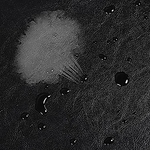 Yaheetech Lounge Chair Modern Chaise Lounge Armchair with Footstool Faux Leather Lounge Reading Chair with Footrest Black