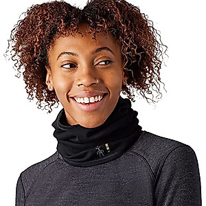 Smartwool Thermal Merino Long Neck Gaiter | Merino Wool Neck Warmer For Men and Women, Black, One Size
