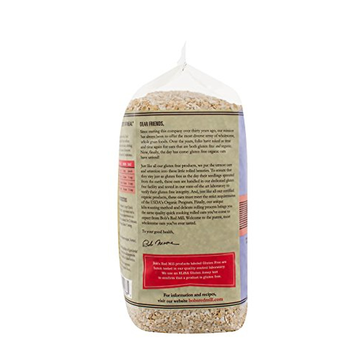 Bob's Red Mill Gluten Free Organic Quick Cooking Oats, 32 Ounce