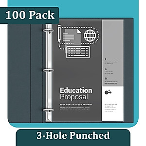 100 Count Diamond Clear Extra Heavyweight Sheet Protectors, 4 mils Strong, by Gold Seal, 8.5 x 11", Top Load, 100 Pack