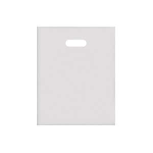 Medium Clear Frosted Plastic Merchandise Bags - 12” x 15” - Case of 250