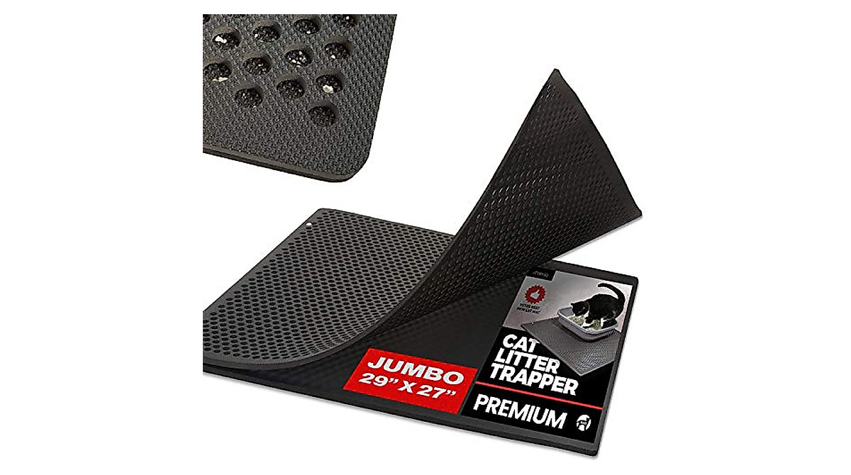 iPrimio Jumbo Cat Litter Mat - Traps Mess Effortlessly