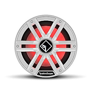 Rockford Fosgate M2D4-10I Color Optix 10" DVC 4-Ohm Infinite Baffle Multicolor LED Lighted Marine Subwoofer - White/Stainless