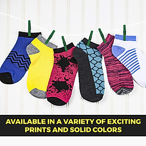 Debra Weitzner Womens Runner Ankle Socks - Low-Cut Colorful Socks (Size 9-11 and 10-13) 12 Pairs