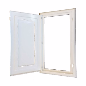 Benner-Nawman BN14304F 28" White Plastic WiFi-Friendly Foldable Structured Wiring Multi-Media Cabinet