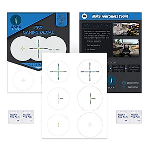 GameHax Aimbot TV or Monitor Gaming Decal for FPS Games - Aim assist or No Scope - Compatible with PS4, PS5, Xbox One, Xbox Series X, PC